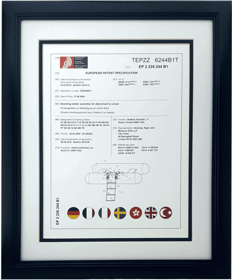 Framed Patent Displays | US Patent Services LLC