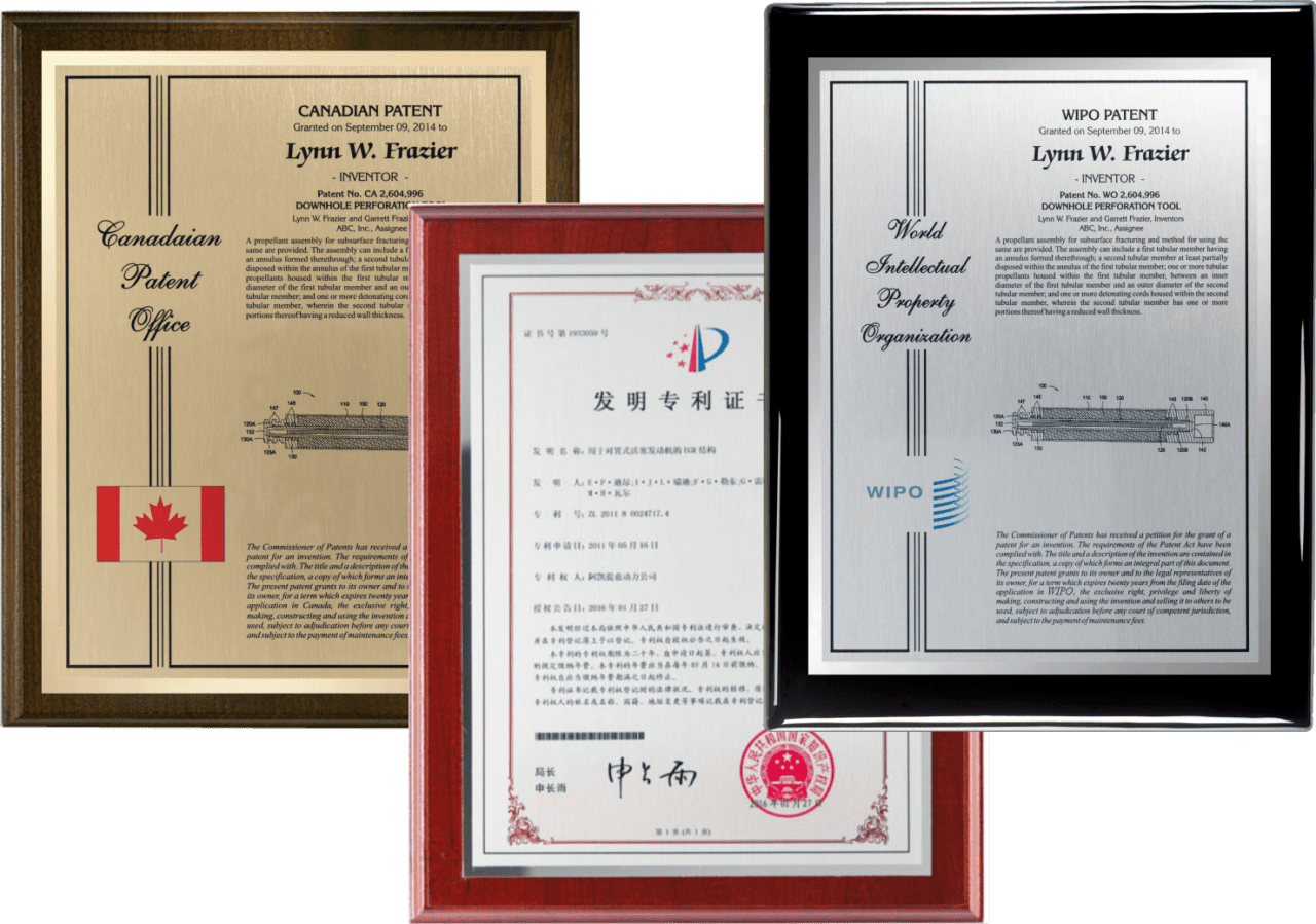 Browse Our Patent Plaques & Awards | US Patent Services LLC